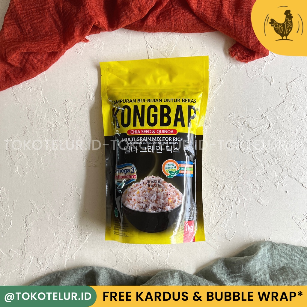 Jual KongBap MultiGrain Mix Beras Organik - 1KG | Natural Super Food ...