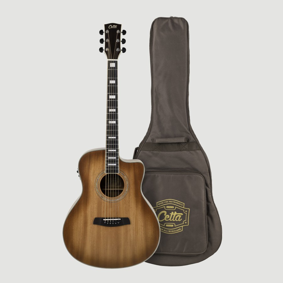 Jual Gitar Akustik Elektrik Cetta LV33SCE MS + Gigbag | Shopee Indonesia