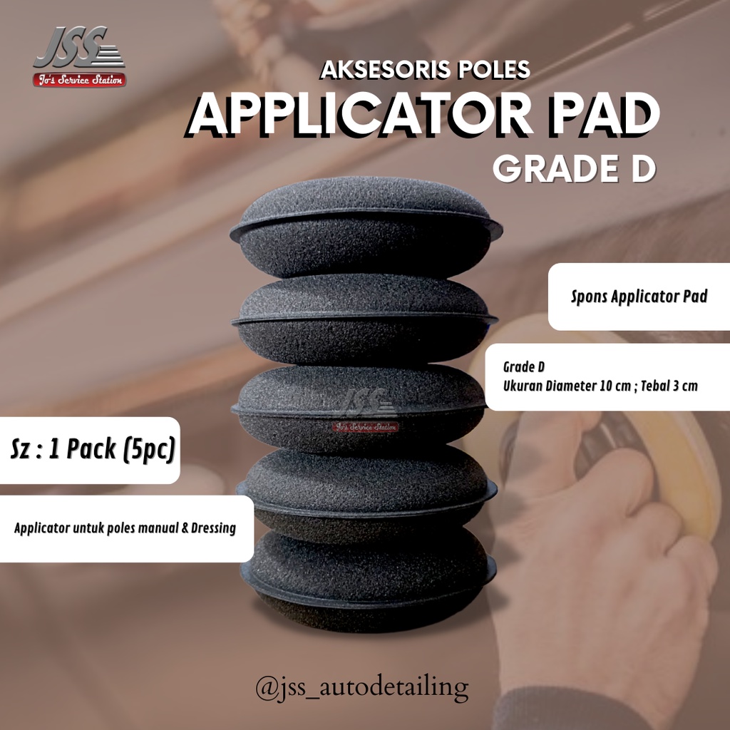Jual Spons Applicator Pad GRADE D Tebal 3 cm - 1 Pack isi 5 pcs Busa ...