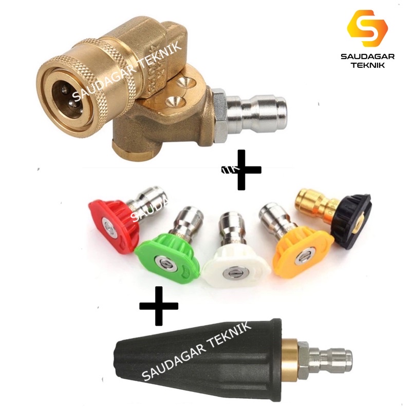 Jual Quick Release Female 1/4 PIVOT 180 Derajat Adaptor Quick Connect ...