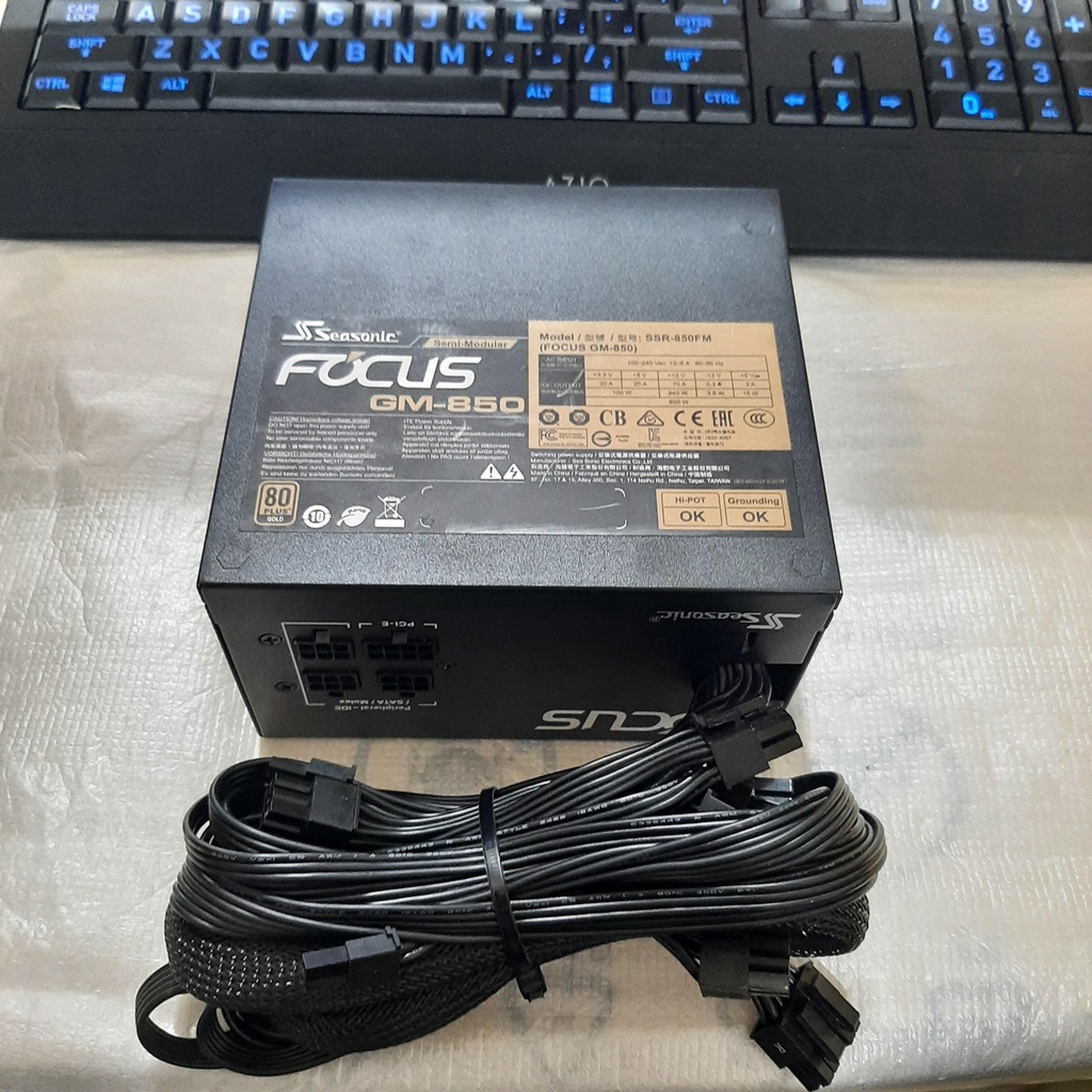 Jual Seasonic Focus GM-850 SSR-850FM 850W Watt 80 Gold Semi Modular | Shopee Indonesia
