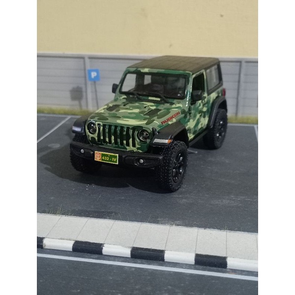 Jual miniatur mobil Jeep Rubicon militer military | Shopee Indonesia