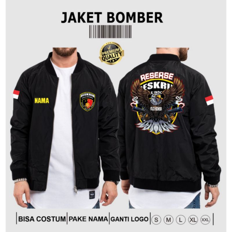 Jual JAKET BOMBER RESKRIM | JAKET BOMBER RESERSE | JAKET BOMBER POLISI ...
