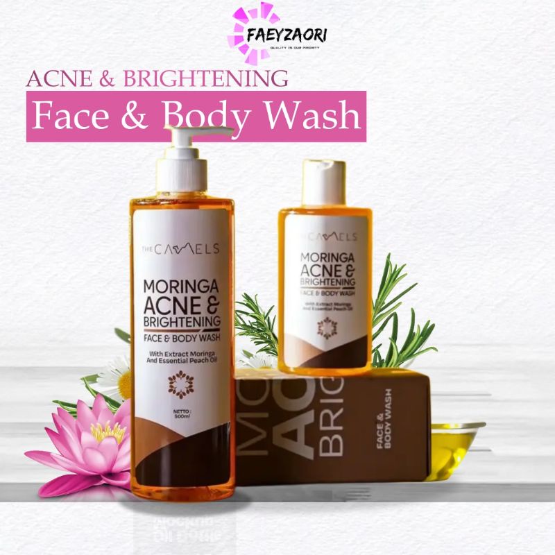 Jual Moringa Acne Brightening Face Body Wash The Camels | Shopee Indonesia