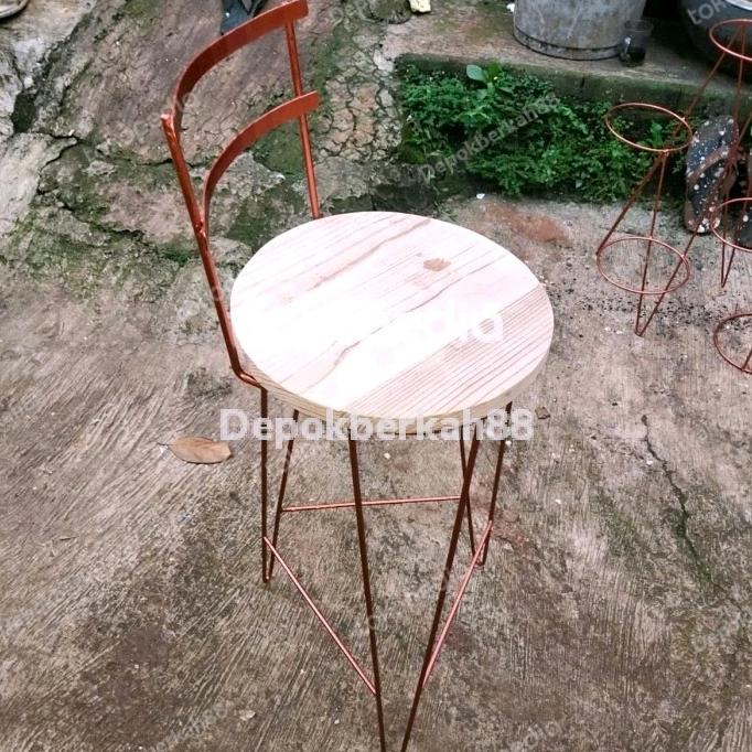 Jual BESI 8MM/TINGGI 70CM KURSI CAFE/KURSI BAR / BANGKU CAFE / BANGKU ...