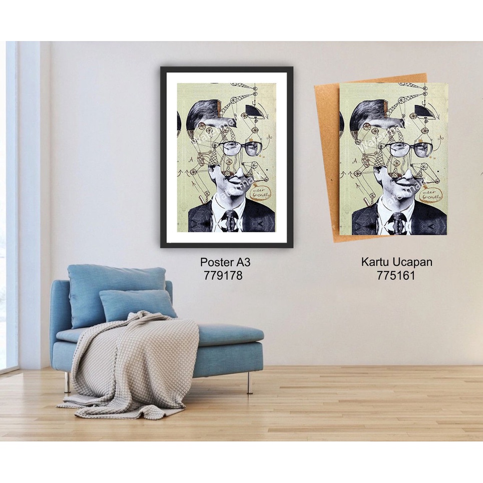 Jual Poster 88 / Poster Bingkai / Kartu Ucapan / Surealism / JV / 1405 ...