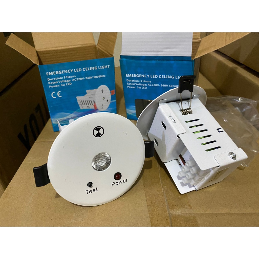 Jual Lampu led emergency downlight 3w / emergency led ceiling light ...