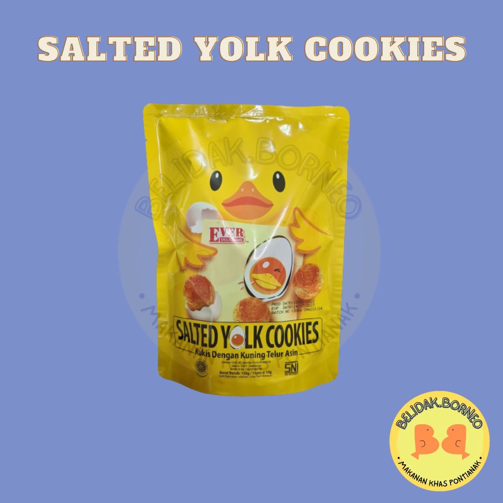Jual Salted Yolk Cookies Kukis Kuning Telur Asin Cap Ever Delicious 150 ...