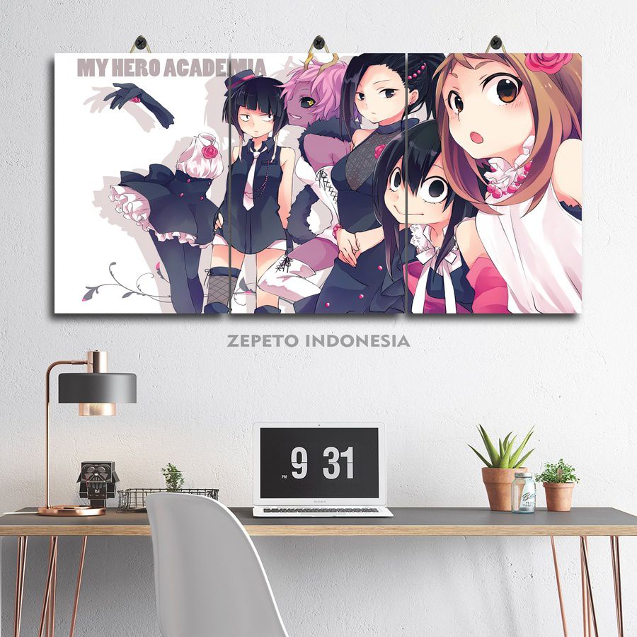 Jual POSTER KAYU GAMING MOMO TOGA MY HERO ACADEMIA 60X30 MULTI PANEL ...
