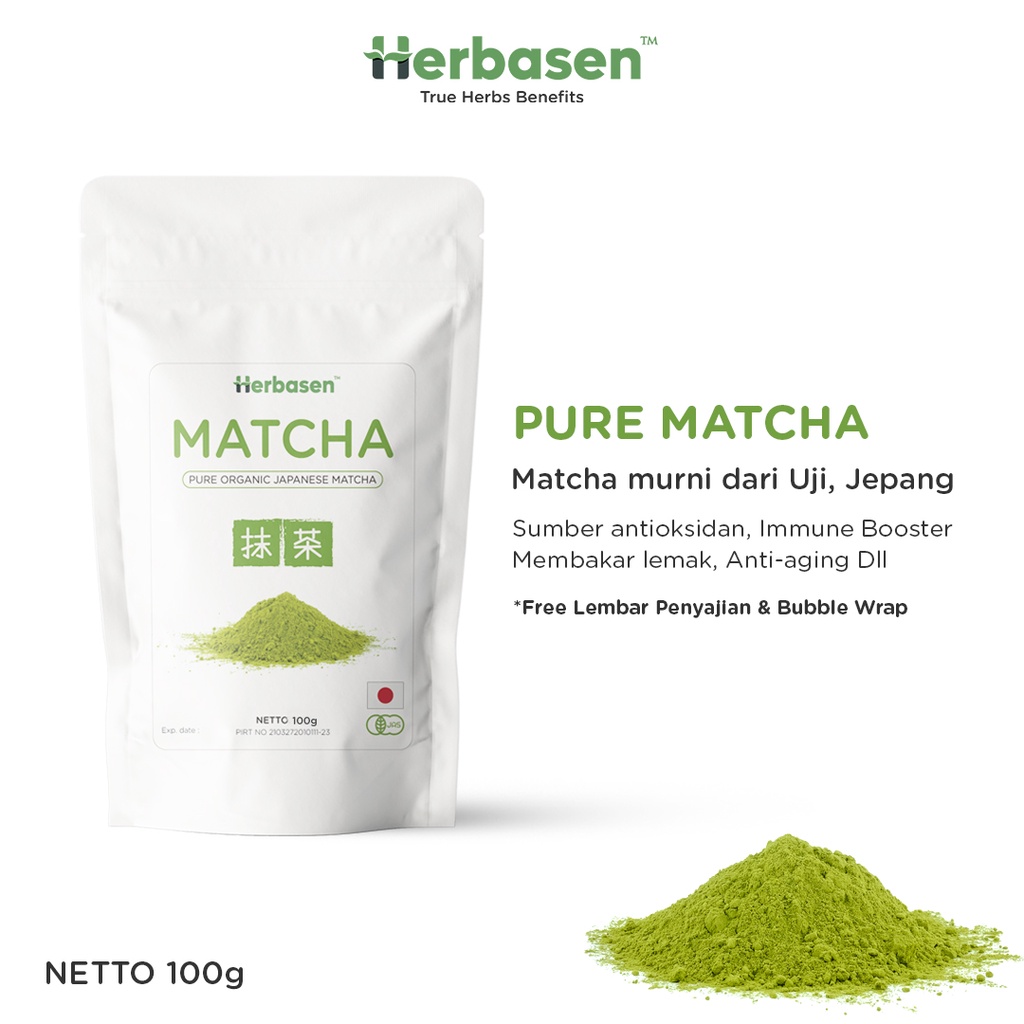 Jual Pure Japanese Matcha Powder Bubuk Macha Premium Murni Tanpa Gula ...