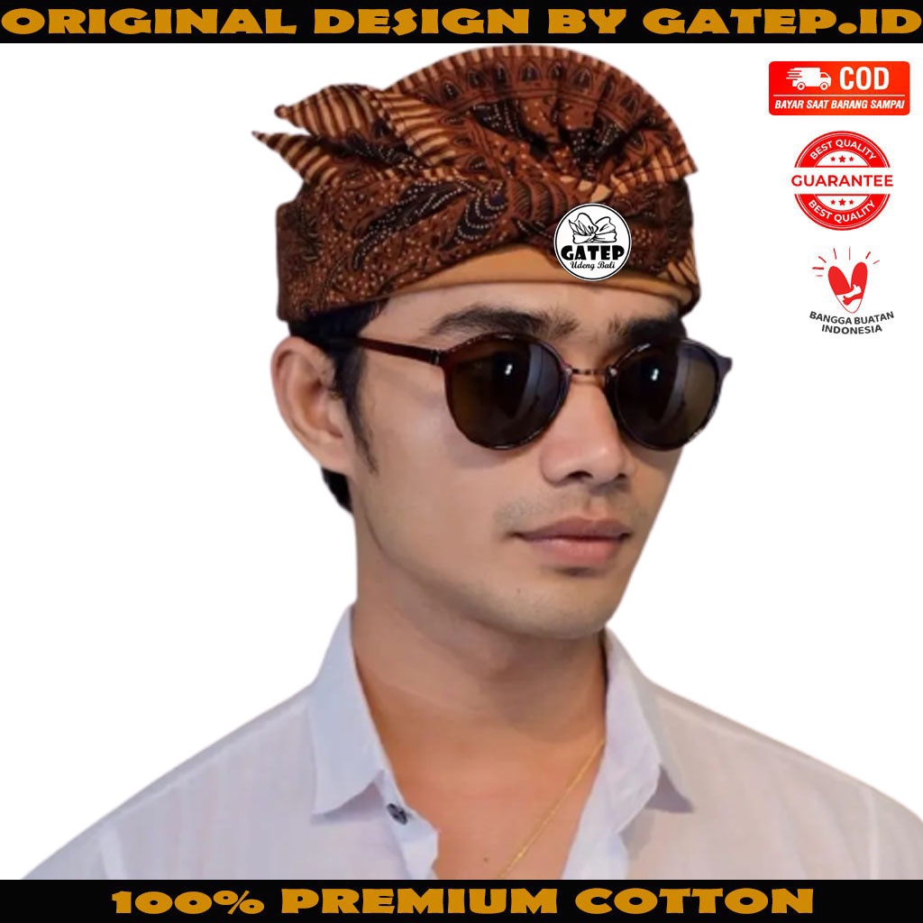 Jual Udeng Batik Khas Bali Motif Burung Setengah Jadi - Ikat Kepala ...