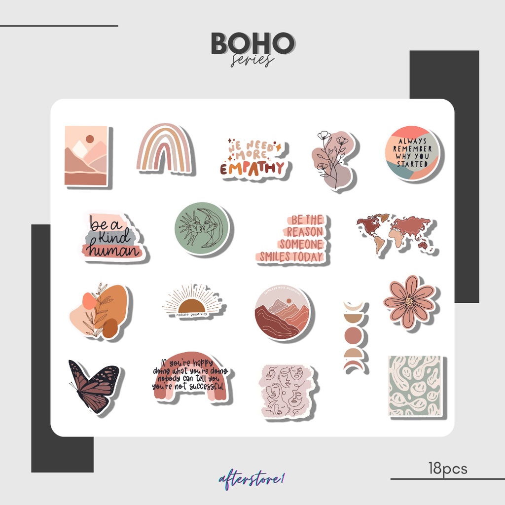 Jual [BOHO] STICKER AESTHETIC | STICKER TUMBLR | STIKER PACK | STIKER ...