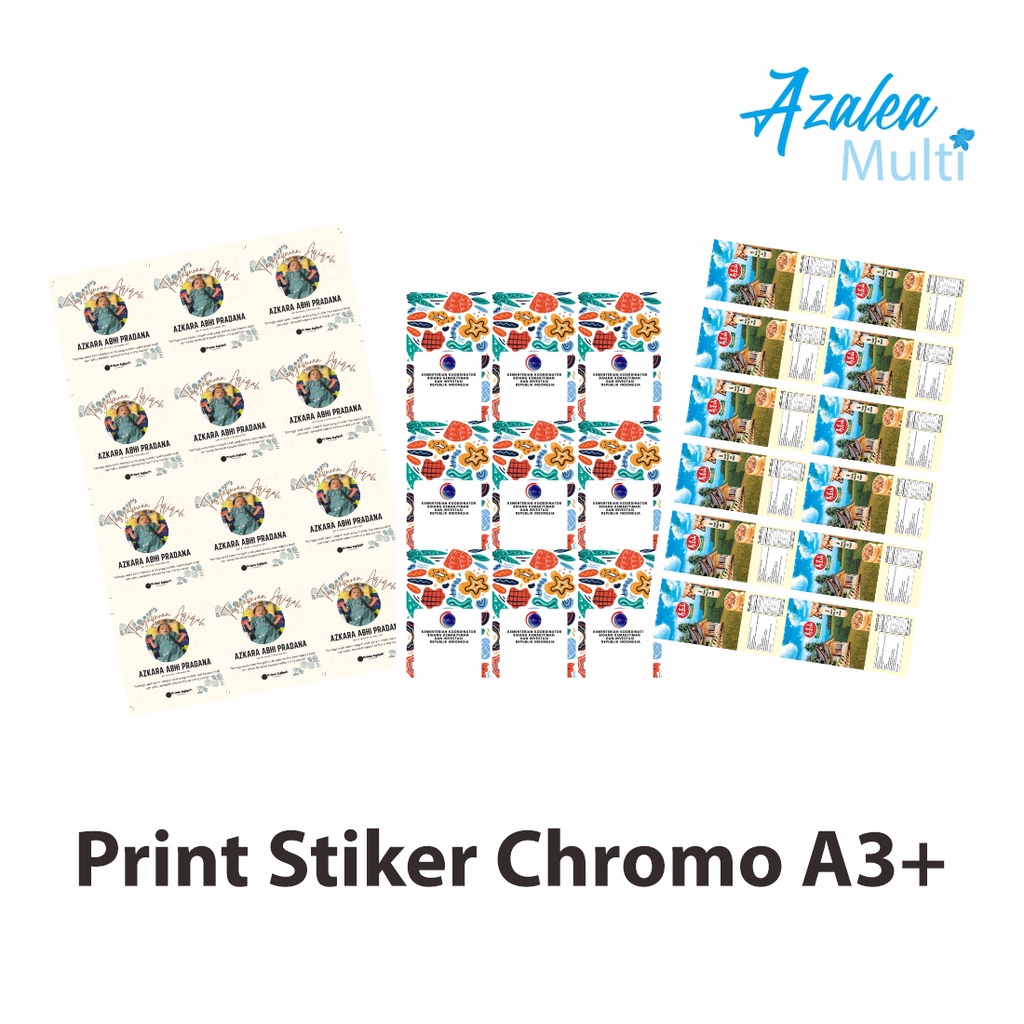Jual Cetak Sticker Chromo A3+ (30x47 cm) | Shopee Indonesia