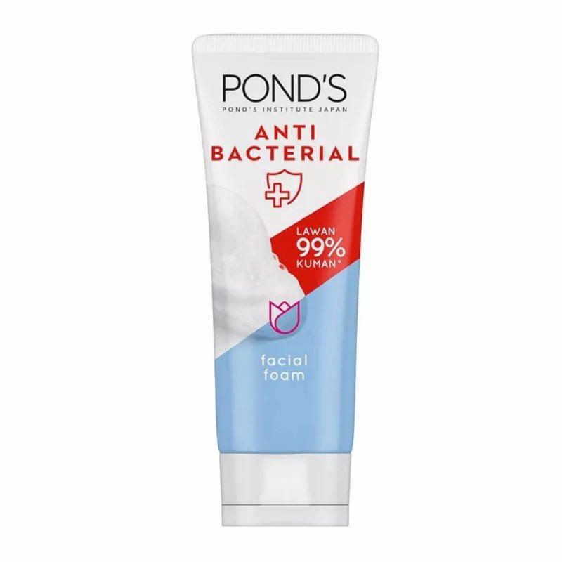 Jual Ponds Facial Foam Sabun Muka Pembersih Wajah Anti Bacterial 100 Gr Sabun Cuci Muka Ponds