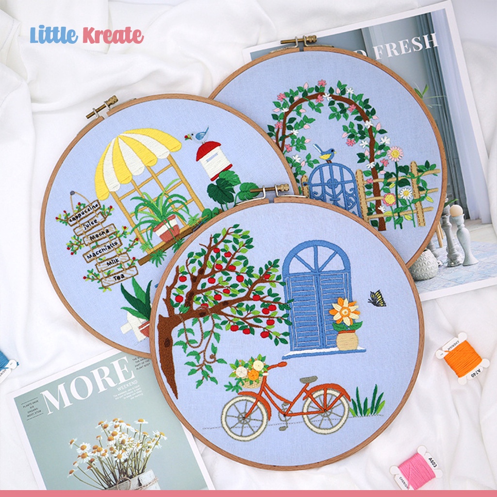 Jual HE#04 DIY Paket Sulam Menyulam / Hand Embroidery Kit / Needle ...