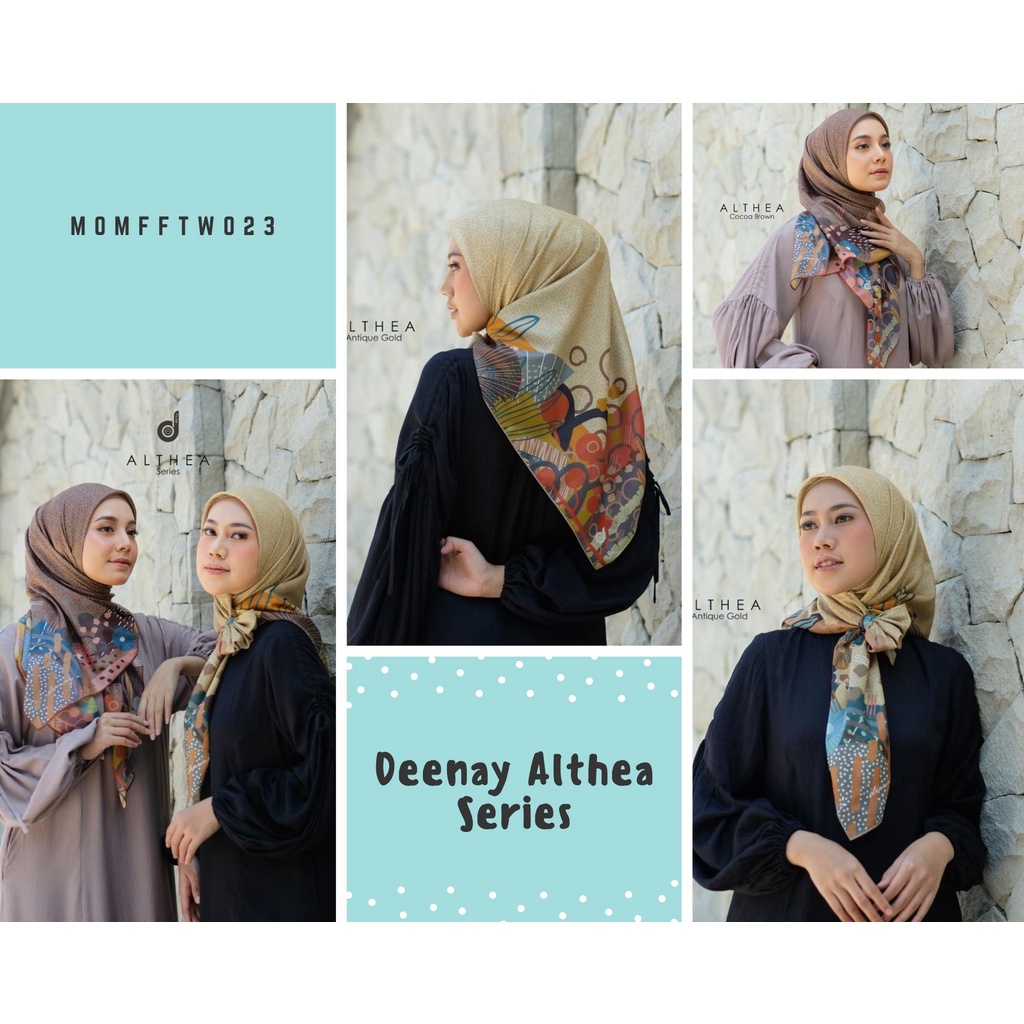 Jual Kerudung Deenay Althea Series / Althea Antique gold, Cocoa Brown ...