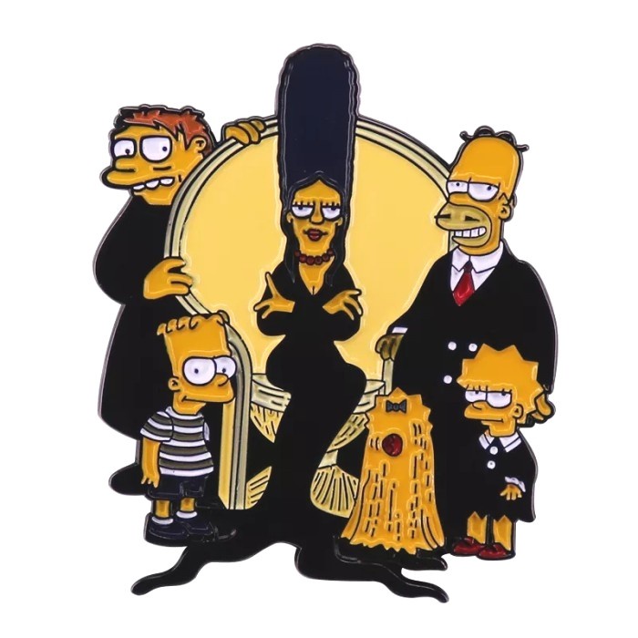 Jual Bros Pin Enamel The Simpsons Homer Marge Bart Lisa Halloween ...