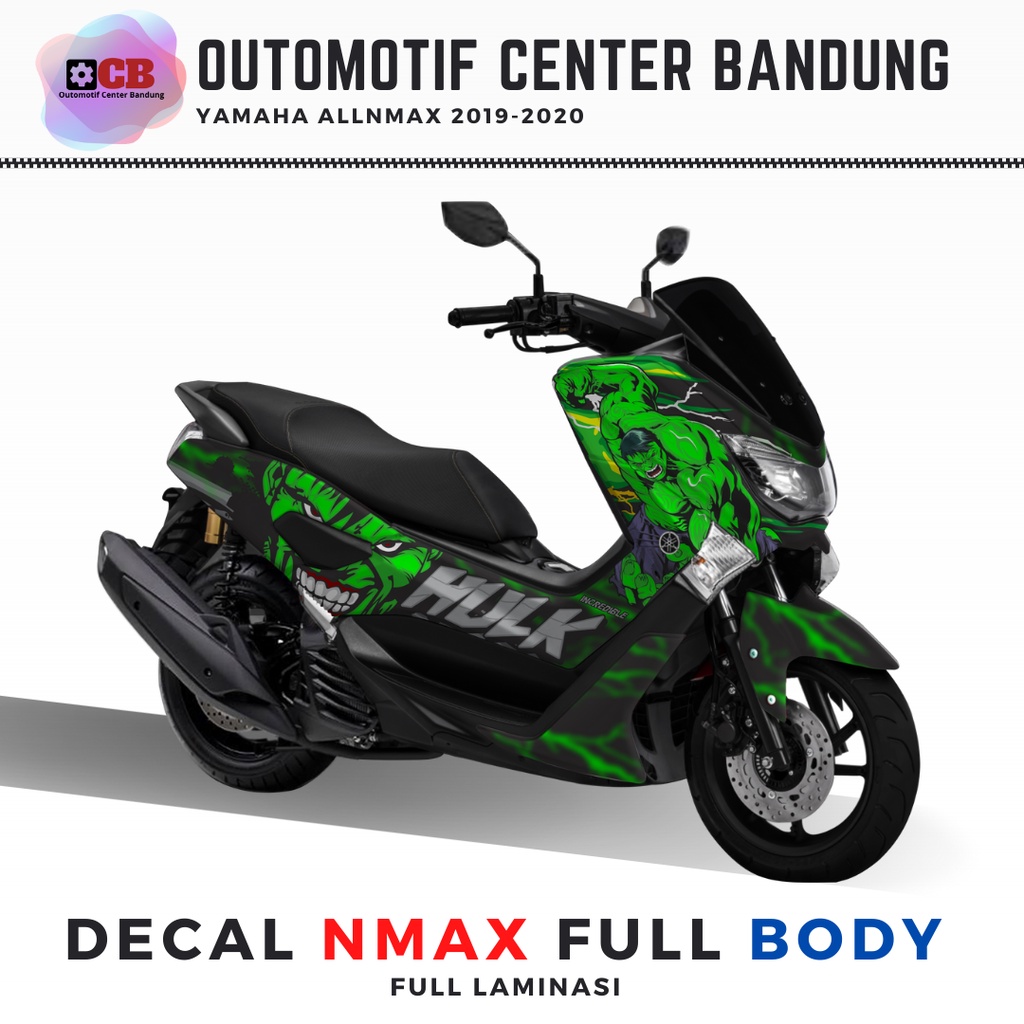 Jual Decal Stiker Karakter HULK Nmax Full Body | Motor Nmax 2020 ...