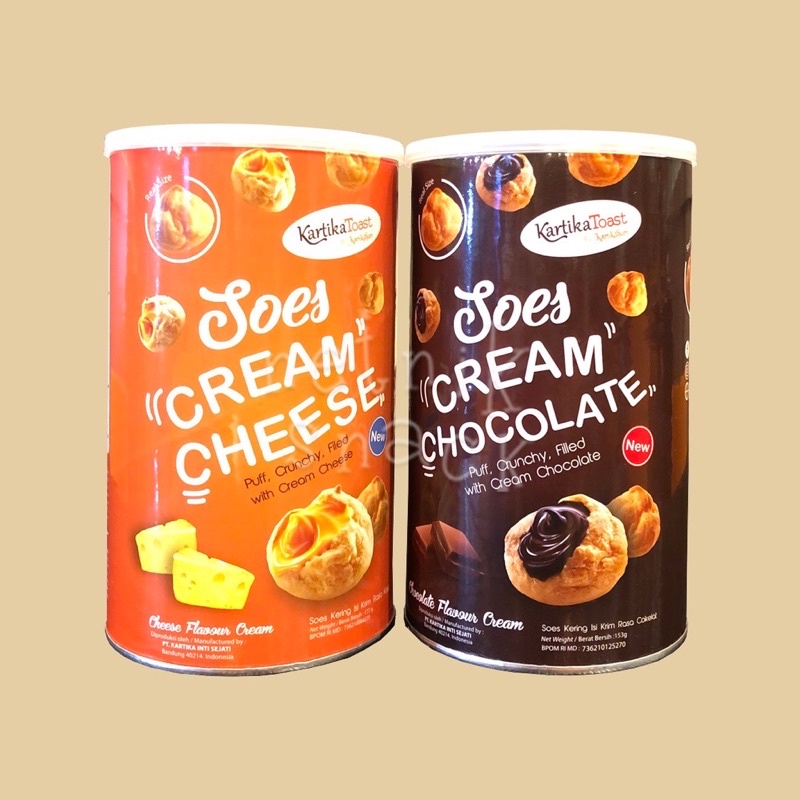 Jual Soes Cream Cheese Can | Sus kering isi Coklat / Keju Lumer Kemasan ...