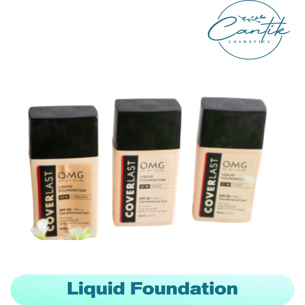 Jual OMG CoverLast Liquid Foundation Alas Bedak | Oh My Glam | SPF 20 ...