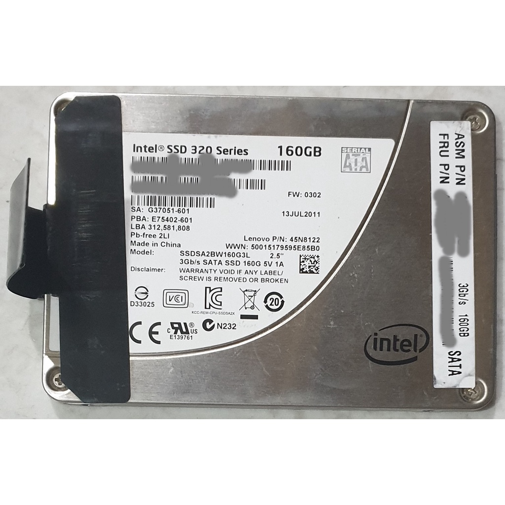 Jual Promo Sale !!! Intel Series SSD 320 (160GB) & Intel SSD 520 (180GB ...