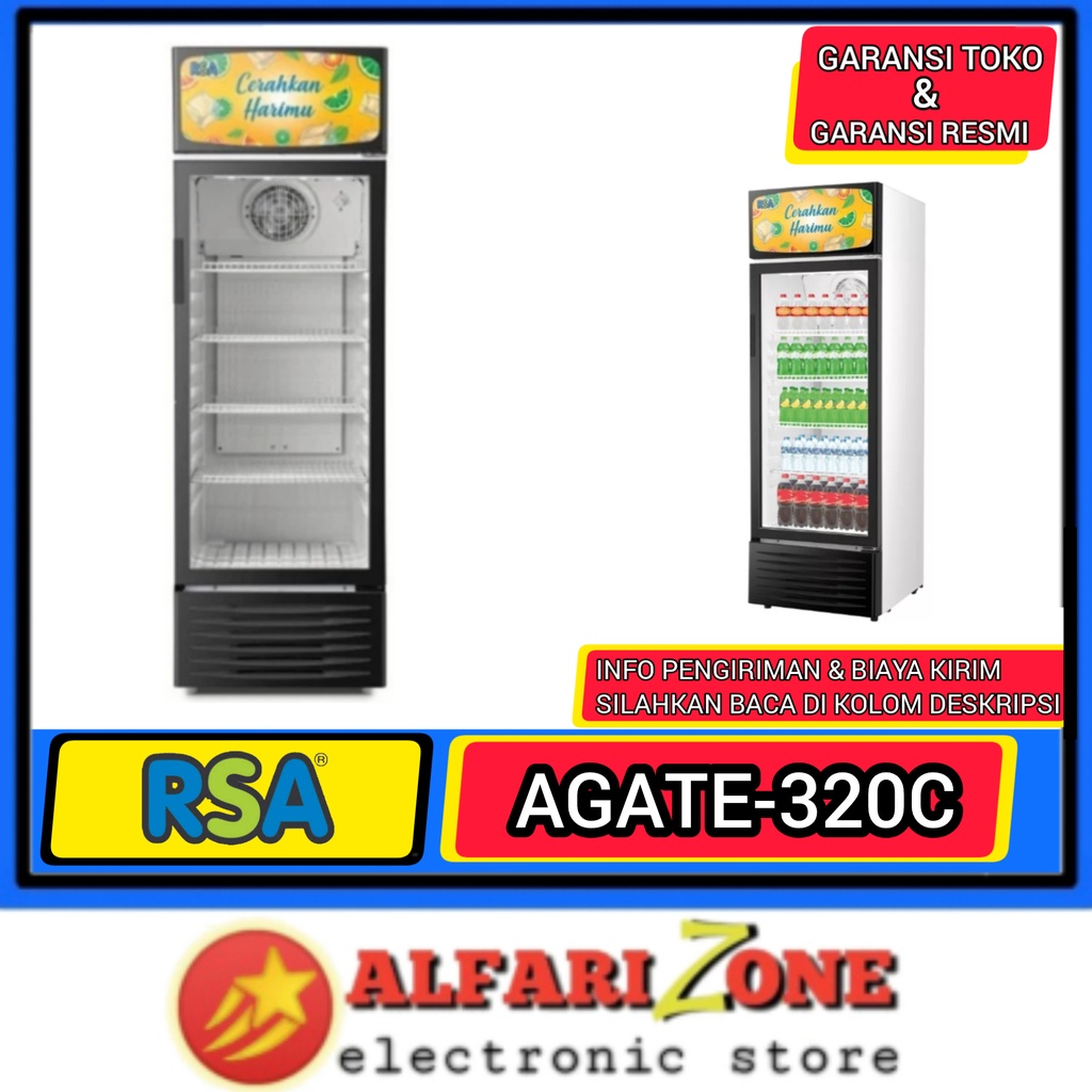 Jual Kulkas showcase RSA agate 320 C Lemari es show case RSA AGATE-320C ...