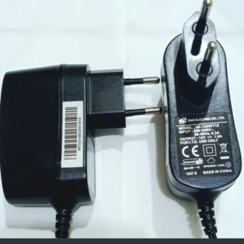 Jual ADAPTOR STB ZTE CCTV MODEM ROUTER ADAPTOR ORIGINAL 12V 1A STB ZTE ...