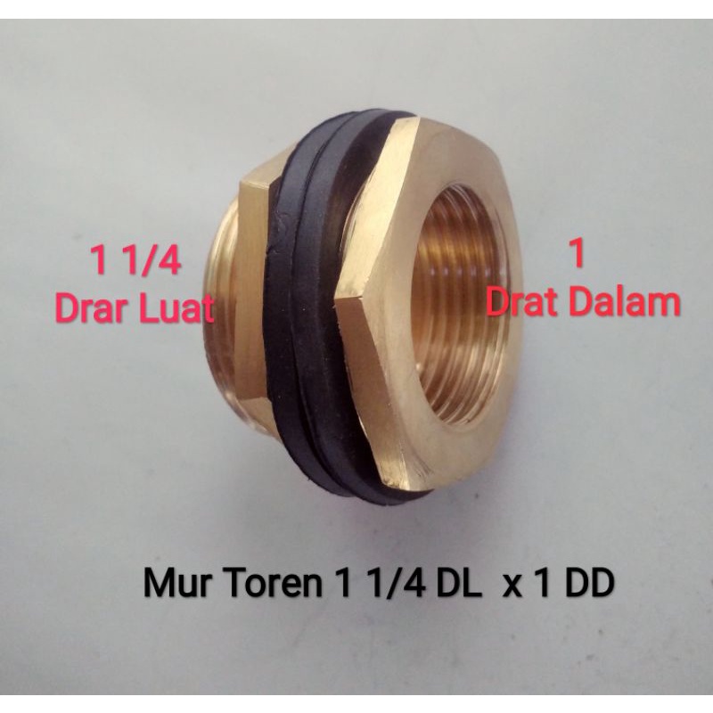 Jual mur toren - mur tandon/water tank, dobel sok drat luar 1 1/4 x 1 ...