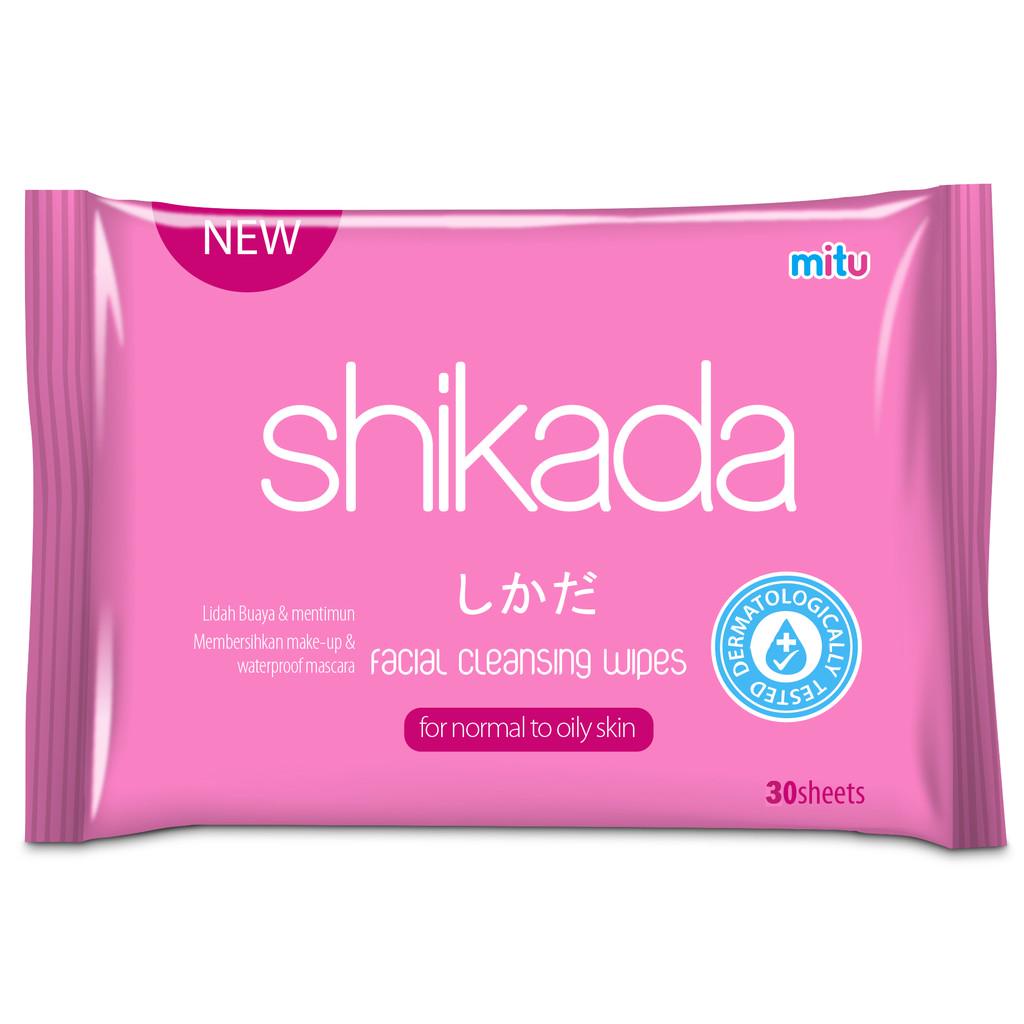 Jual Mitu Shikada Facial Cleansing Wipes 2 x 30 pcs | Shopee Indonesia
