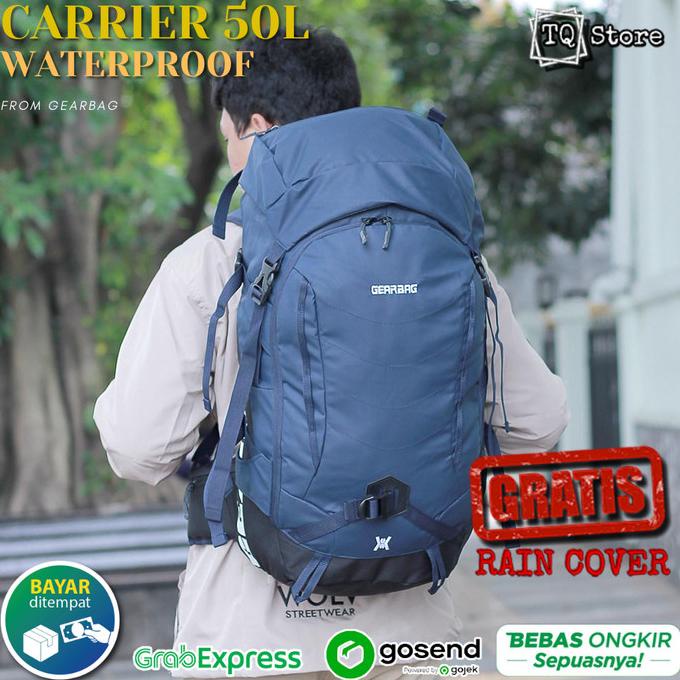 Jual Tas Semi Carrier Hiking 50 Liter Waterproof Tas Ransel Gunung Camping | Shopee Indonesia