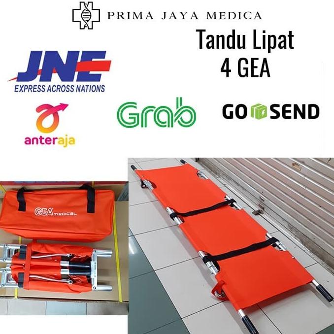 Jual Tandu Lipat 4 GEA YDC-1A10. GEA Foldable Stretcher. | Shopee Indonesia