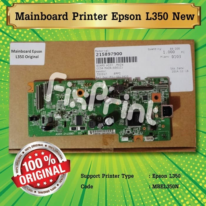 Jual Main Mainboard Printer Epson L210 L350 Board Epson L210 L350 New ...