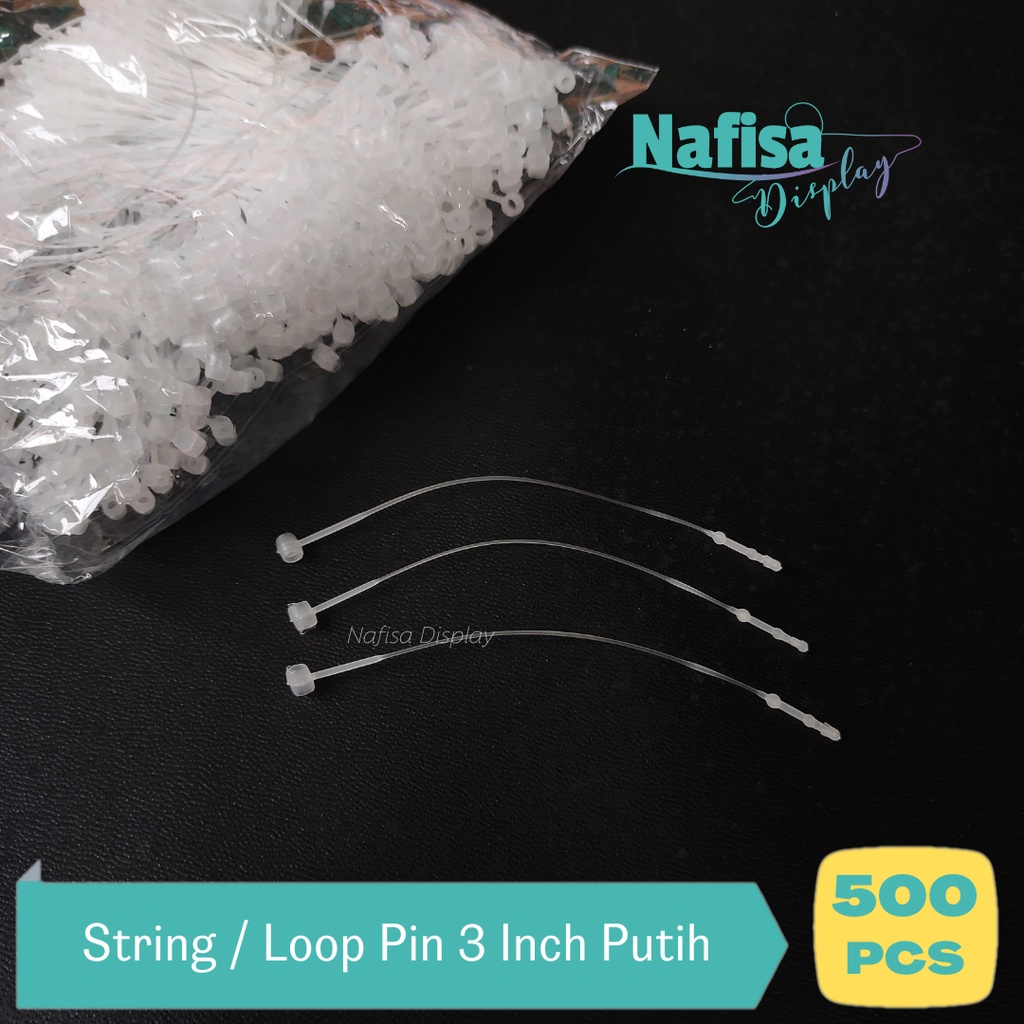 Jual Loop Pin Putih 3 Inch Isi 500 Pcs Lock String Untuk Hang Tag ...