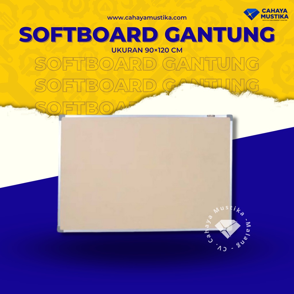 Jual Jual Papan Softboard Gantung Polos Papan Pin 90x120 Millenium ...