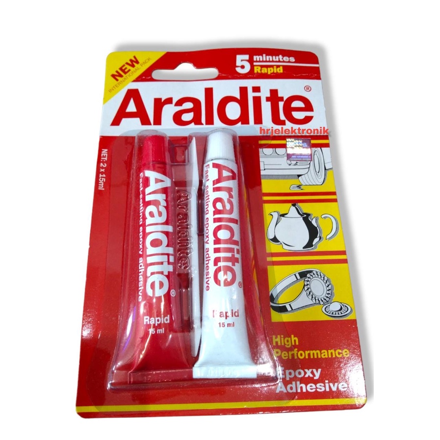 Jual Lem Araldite merah - biru lem kaca lem besi | Shopee Indonesia