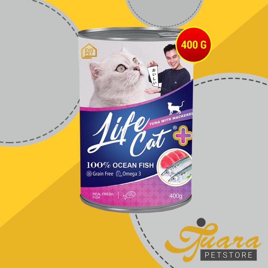 Jual Makanan Basah Kucing Life cat Plus Wet Food Kaleng 400gr | Shopee ...