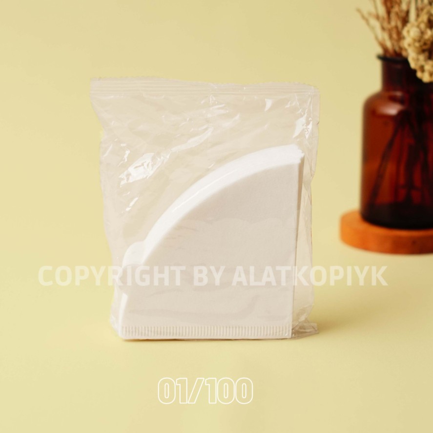 Jual Paper Filter V60 01 Isi 100 / Kertas Filter Kopi V60 01 isi 100 ...