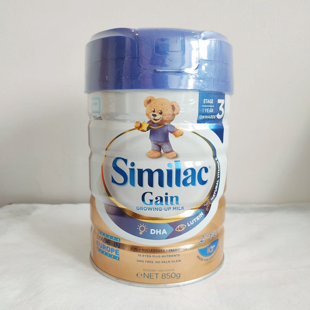 Jual Similac Stage 3 Gain Growing-Up Baby Milk Powder 850g | Shopee ...