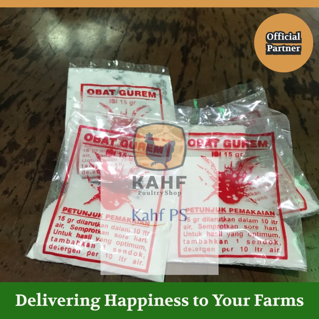 Jual Obat Gurem 15 gram Pembasmi gurem pada kandang ayam untuk semprot ...