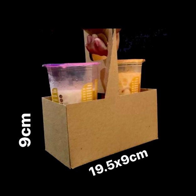 Jual 5 Pcs Coffee Cup Holder Muat 2 Cup Minuman Kardus Jinjing Isi 2 ...