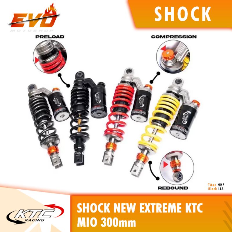 Jual SHOCK KTC NEW EXTREME MIO 300MM | Shopee Indonesia