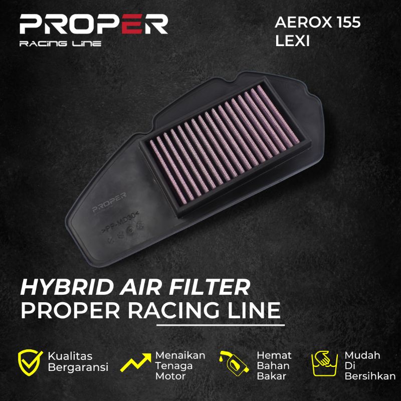 Jual Proper Racing Line Filter Udara Semi Racing Yamaha Aerox 155 ...