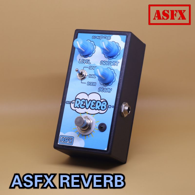 Jual efek Reverb ASFX murah guitar pedal stompbox reverb AS Effect bisa untuk gitar, suling ...