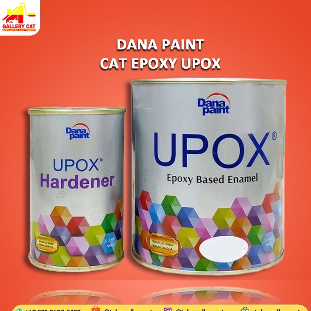 Jual TERMURAH ASLI 100%! CAT EPOXY LANTAI DANAPAINT UPOX 0.9 LITER SET ...