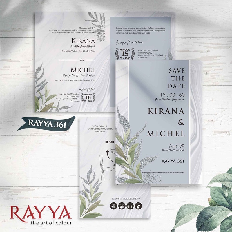 Jual Blangko Undangan Rayya 361 Kertas Undangan Kosong Murah | Undangan ...