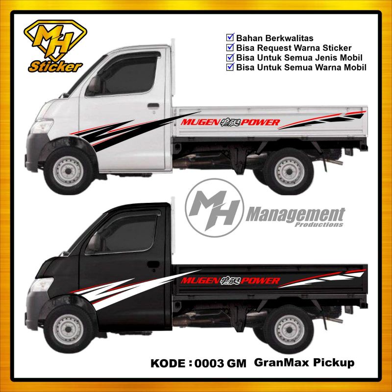 Jual Sticker Cutting Pick Up, Bisa Request Desain, Bisa Untuk Semua ...
