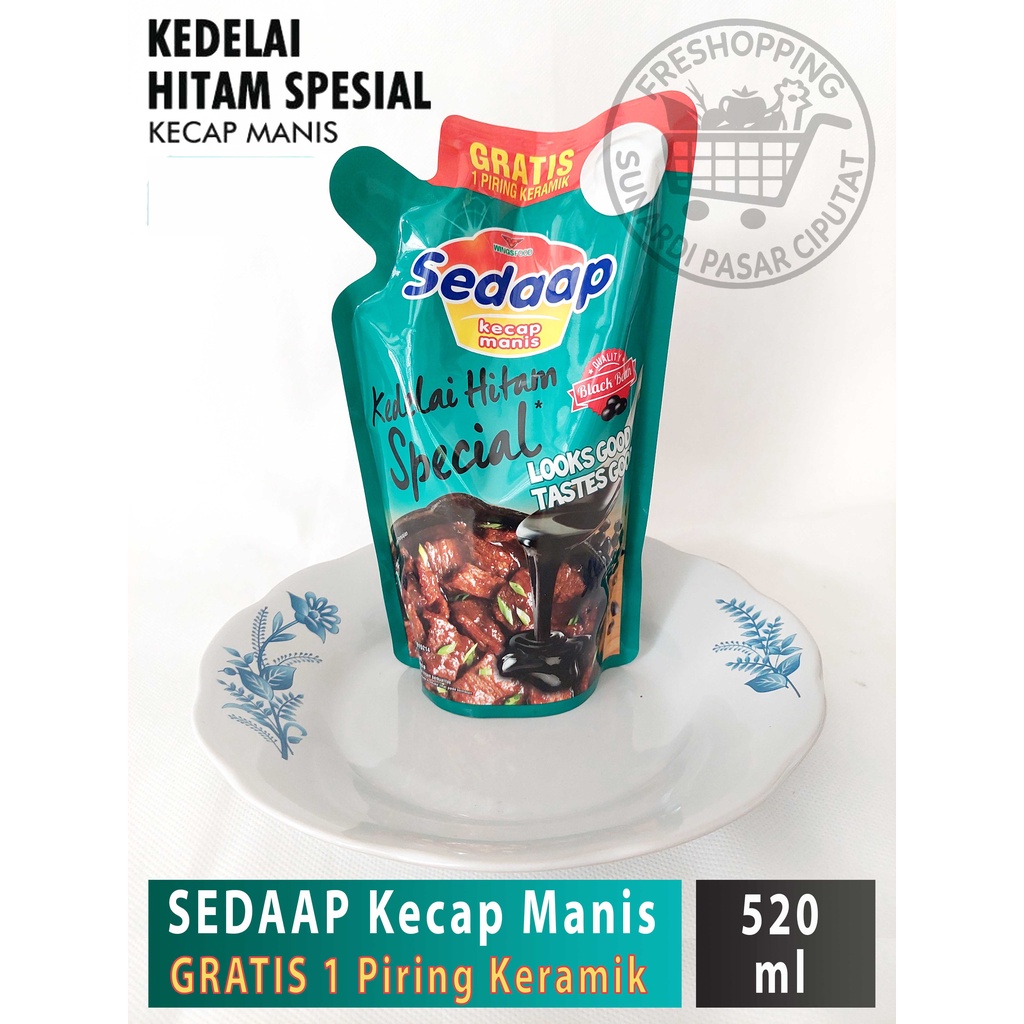 Jual SEDAAP Kecap Manis Pouch 520ML | Shopee Indonesia