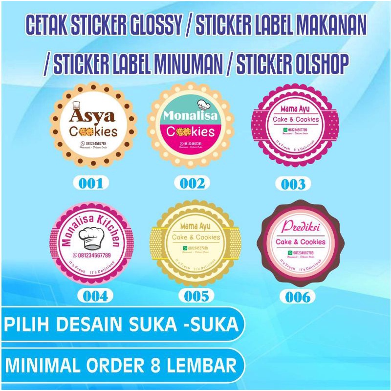 Jual Cetak Stiker Glossy / Cetak Stiker Label Kemasan / Label Usaha ...