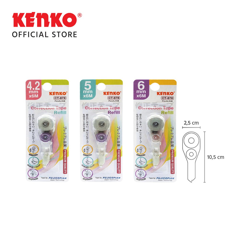 Jual [PER BOX] REFILL CORRECTION TAPE KENKO / TIP-X / LABEL TARIK ...