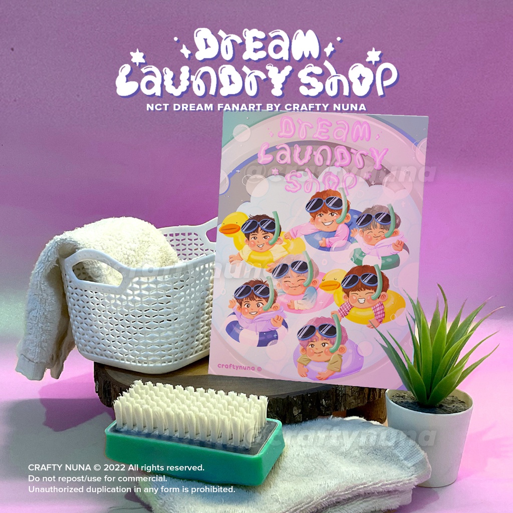 Jual NCT DREAM LAUNDRY SHOP FAN ART PRINT fanart kpop 127 wall deco ...